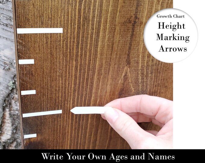 Grade School Year Height Marking Arrows for Wooden Growth Chart Rulers ...
