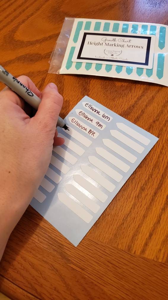 Growth Chart Markers Write Yourself Growth Chart Arrows | Etsy Canada