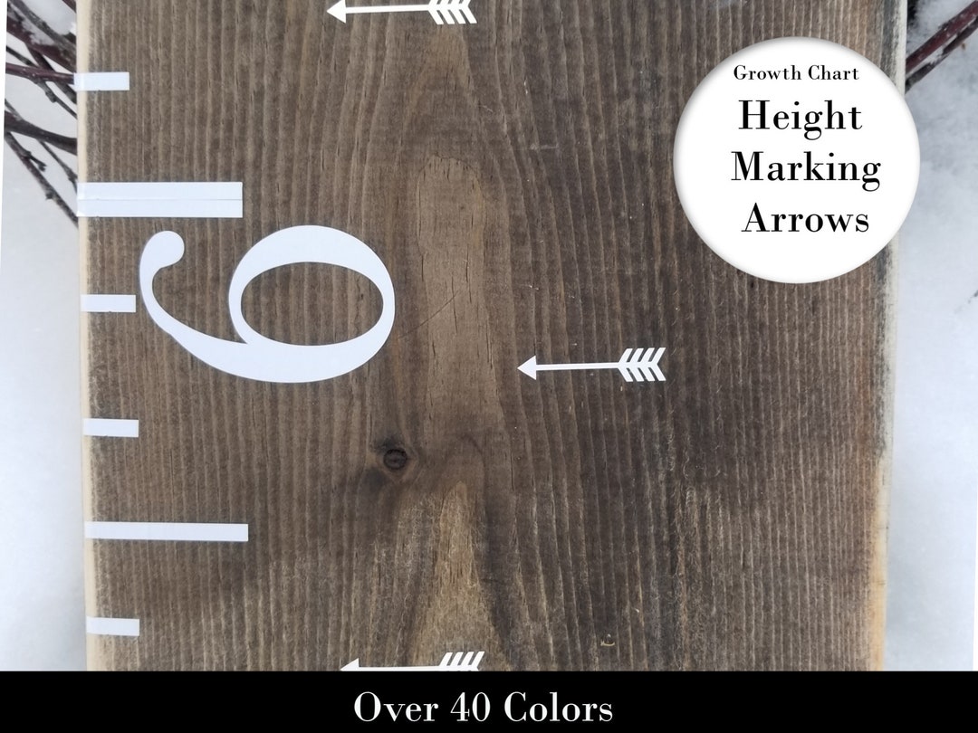 Mini Classic Height Marking Arrows for Growth Charts Growth Chart ...