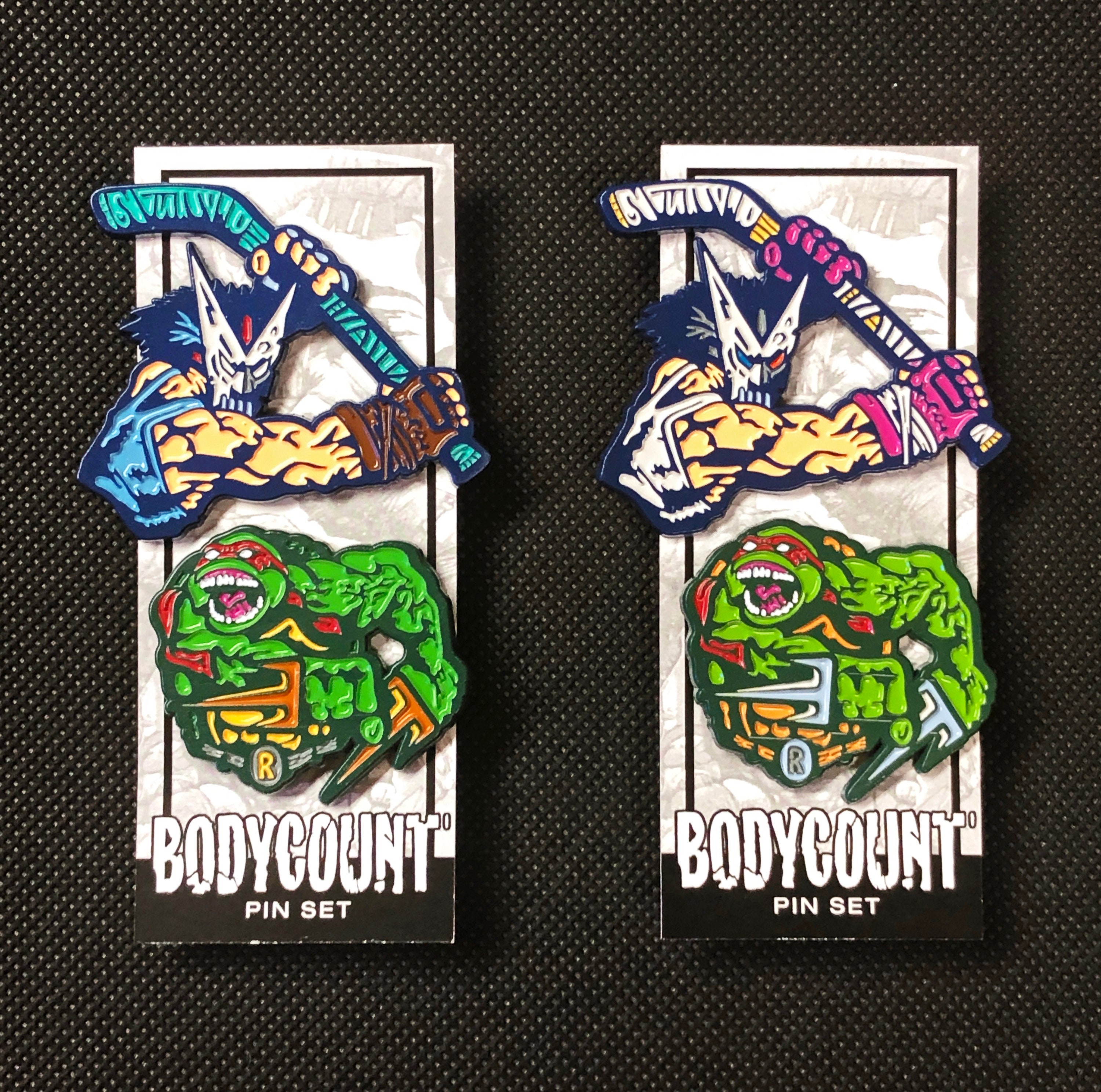 Raphael & Casey Jones Bodycount Enamel Pin Set - Etsy