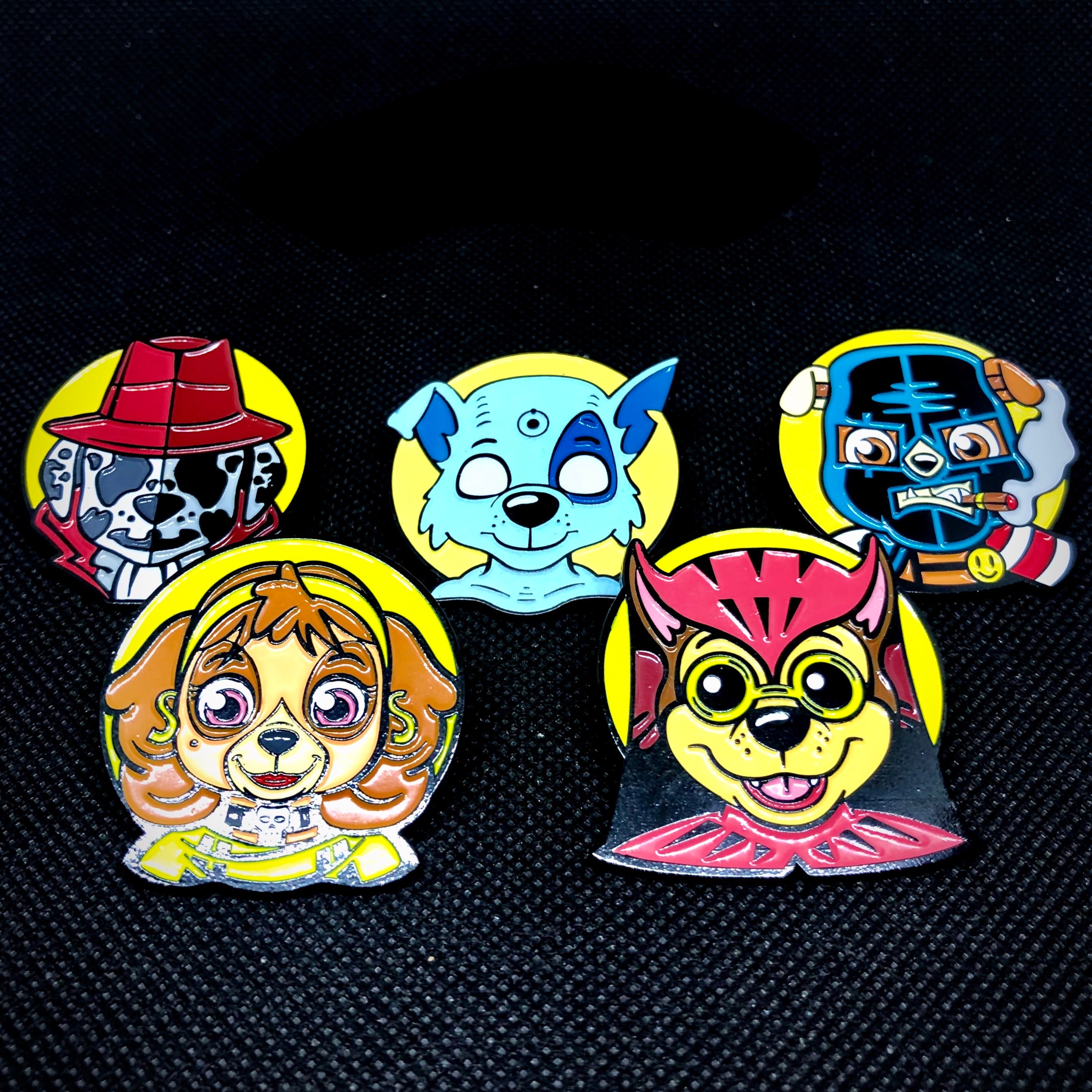 Who Patrols the Paw Patrol? Enamel 5-pin Set - Etsy