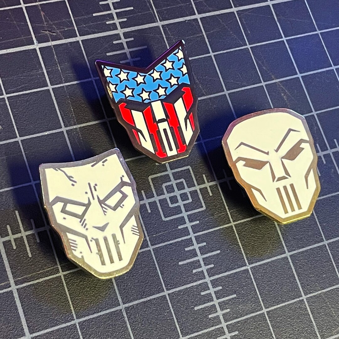 Masks of Casey Hard Enamel 3 Pin Set - Etsy