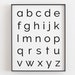 Modern Alphabet Print ABC Poster Nursery ABC Art Playroom Sign - Etsy