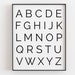 Modern Alphabet Print | ABC Poster | Nursery ABC Art | Playroom Sign - Etsy