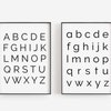 Modern Alphabet Print ABC Poster Nursery ABC Art Playroom Sign - Etsy