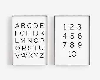 Modern Alphabet - Etsy