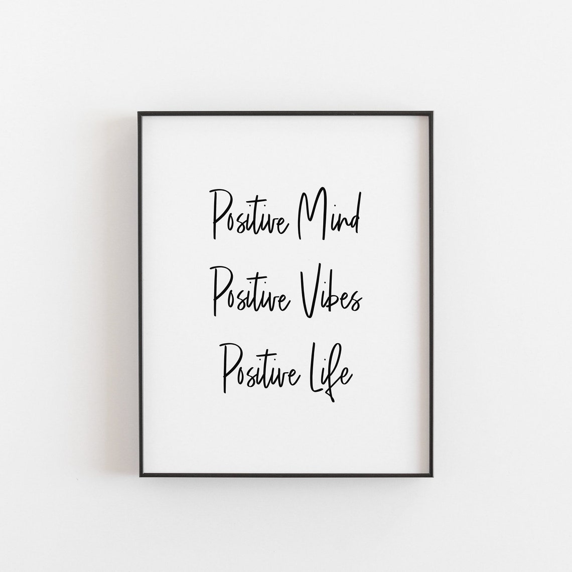 Positive Vibes Sign | Positive Printable Art | Motivational Art ...