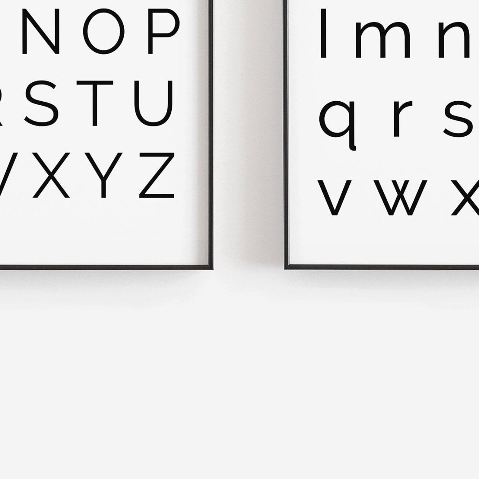 Modern Alphabet Print Set ABC Poster Nursery ABC Art Playroom Sign - Etsy