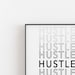 Hustle Sign | Hustle Hard | Motivational Wall Decor | Hustle Printable ...