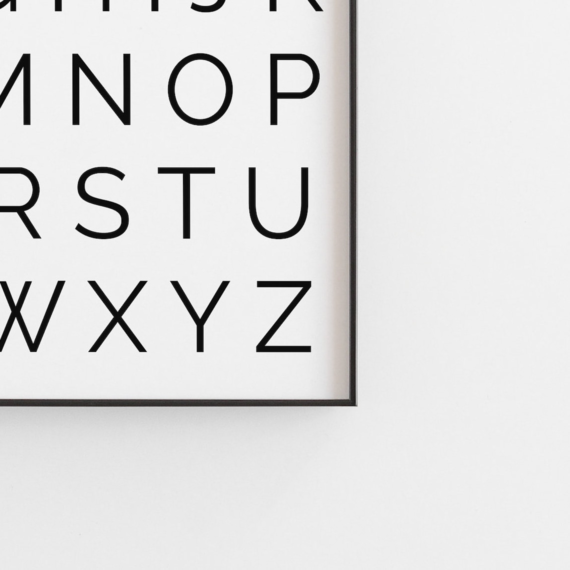Modern Alphabet Print | ABC Poster | Nursery ABC Art | Playroom Sign - Etsy