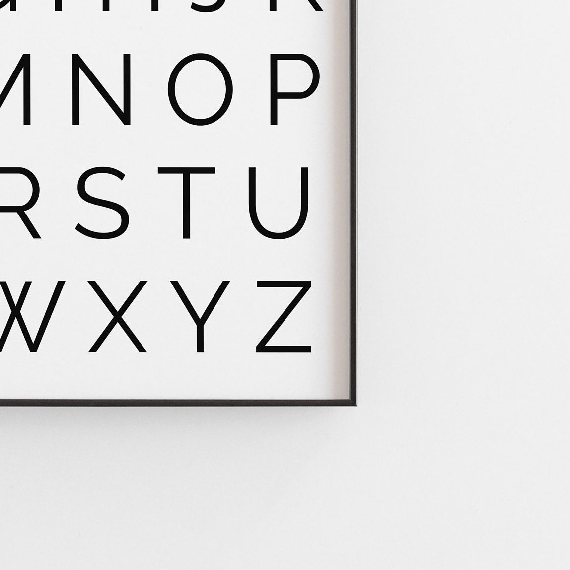 Modern Alphabet Print | ABC Poster | Nursery ABC Art | Playroom Sign - Etsy