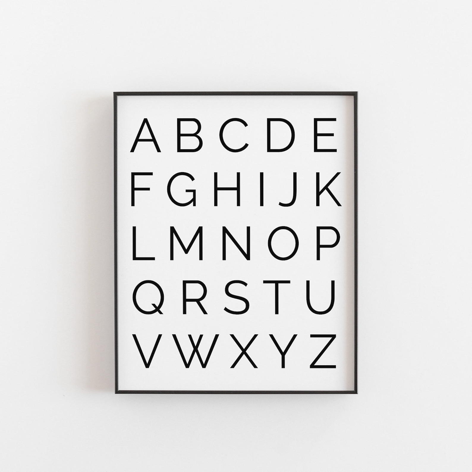 Modern Alphabet Print | ABC Poster | Nursery ABC Art | Playroom Sign - Etsy