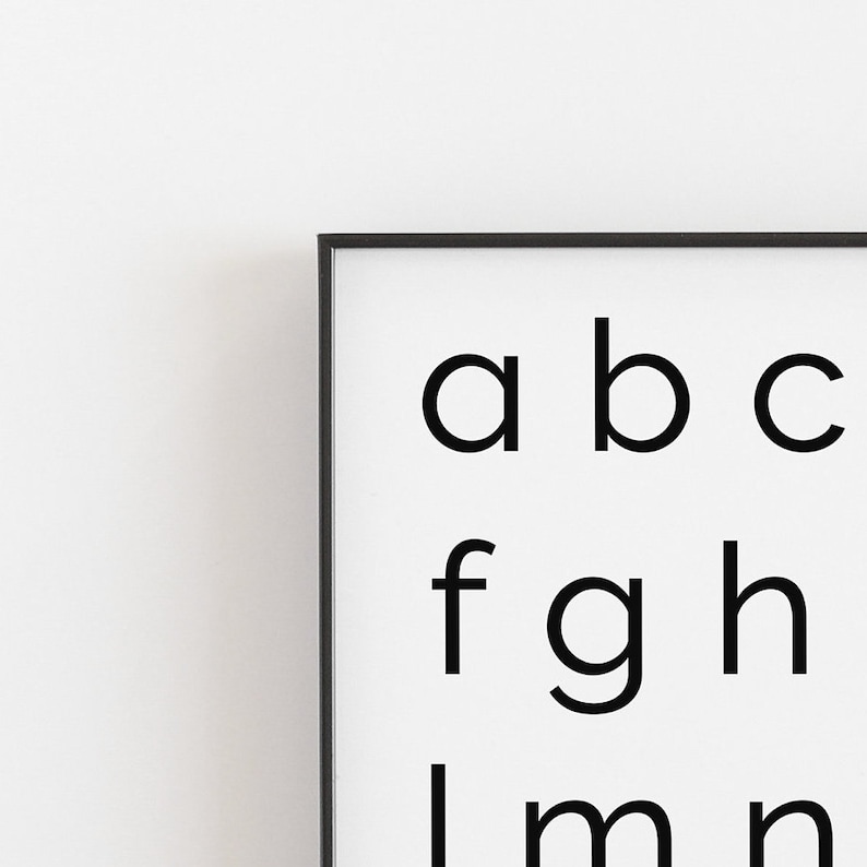 Modern ABC Print | Lowercase ABC Poster | Alphabet Printable | Nursery ...