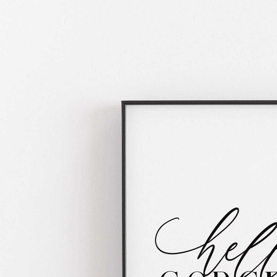 Hello Gorgeous Sign | Vanity Print | Girly Wall Art | Office Printable ...