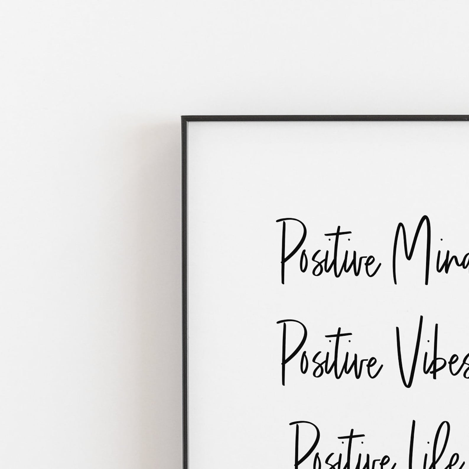 Positive Vibes Sign | Positive Printable Art | Motivational Art ...