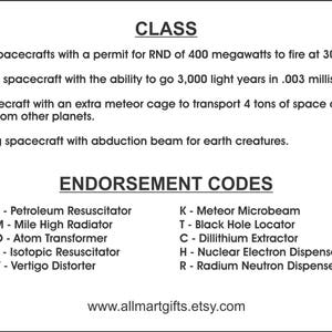 Alien Space Craft License-outer Space-ufo Alien-area 51-flying - Etsy