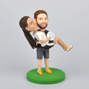 Groom Holding Bride Wedding Cake Topper Duplicate Custom - Etsy
