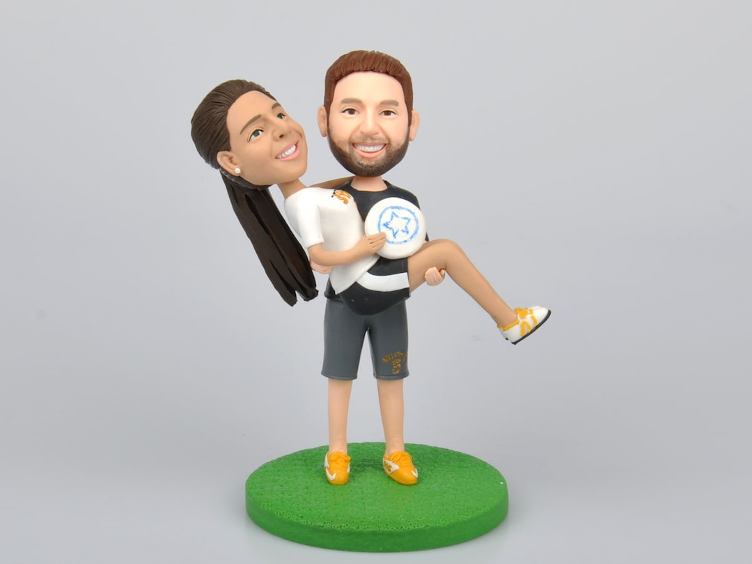 Groom Holding Bride Wedding Cake Topper Duplicate Custom - Etsy