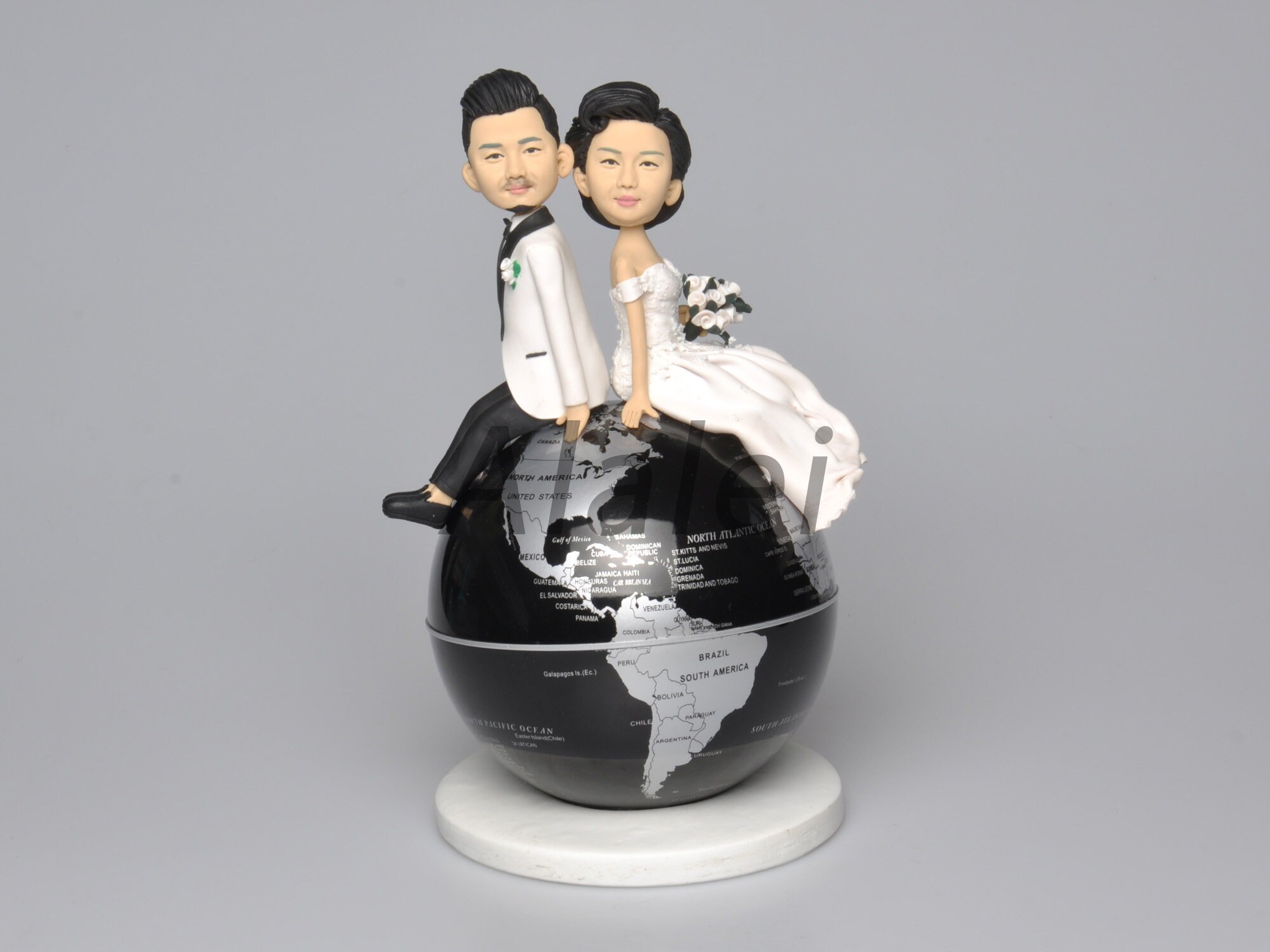 Custom Wedding Bobbleheads Travel Theme Wedding Caketopper | Etsy