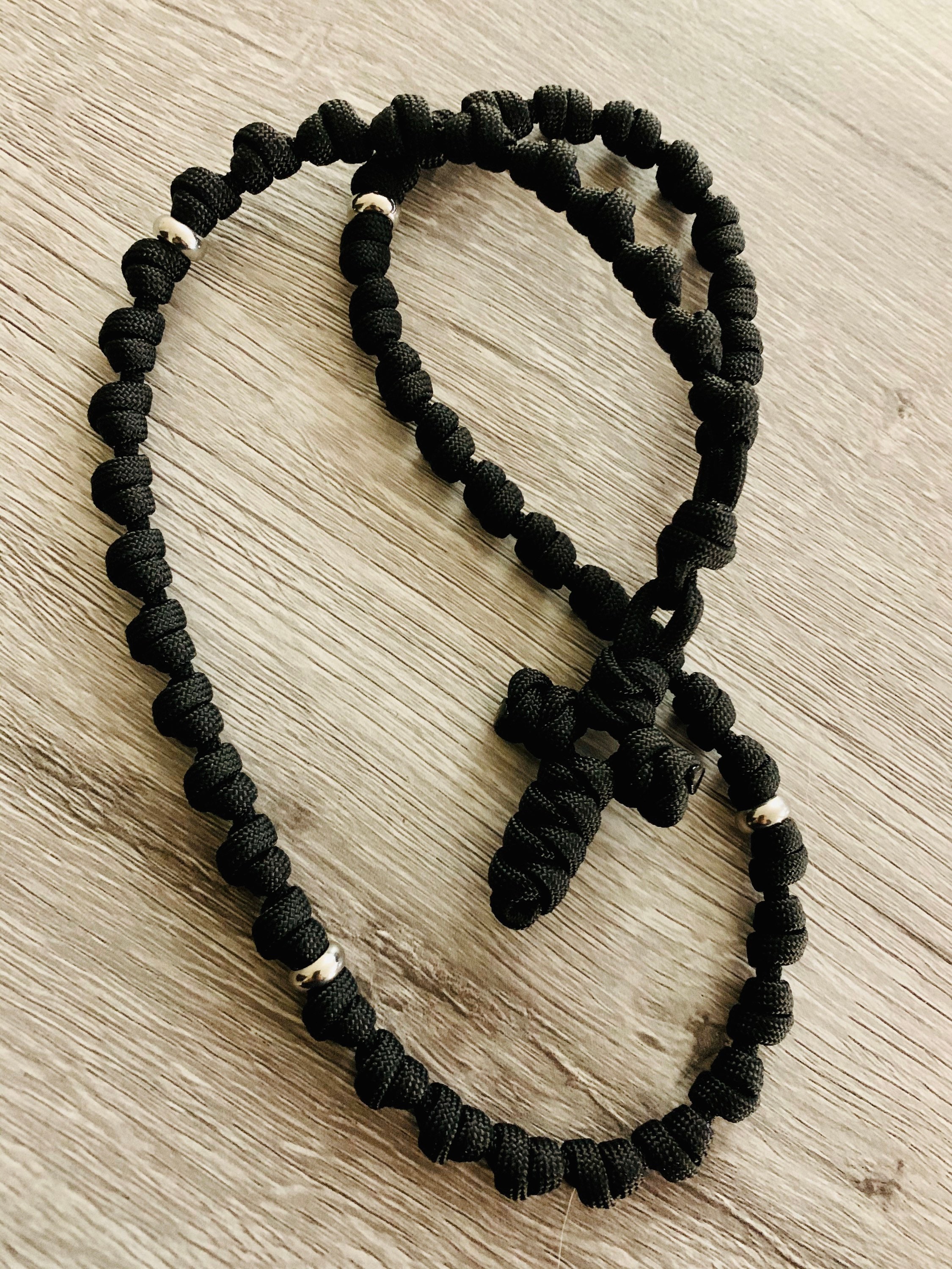 Black Eastern Orthodox Prayer Rope Chotki 50 barrel knots 550 | Etsy
