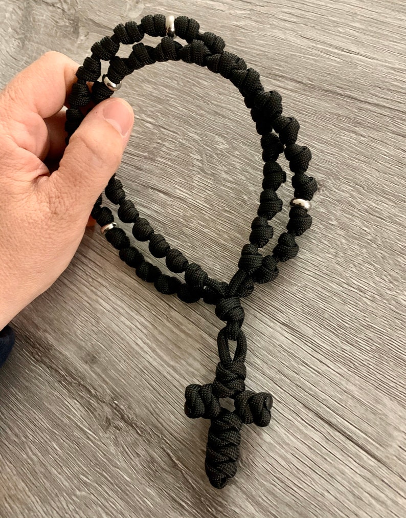 Black Eastern Orthodox Prayer Rope Chotki 50 Count Barrel - Etsy Australia