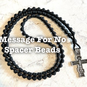 Large Black Eastern Orthodox Prayer Rope Chotki 100 Barrel Knots. 28 ...