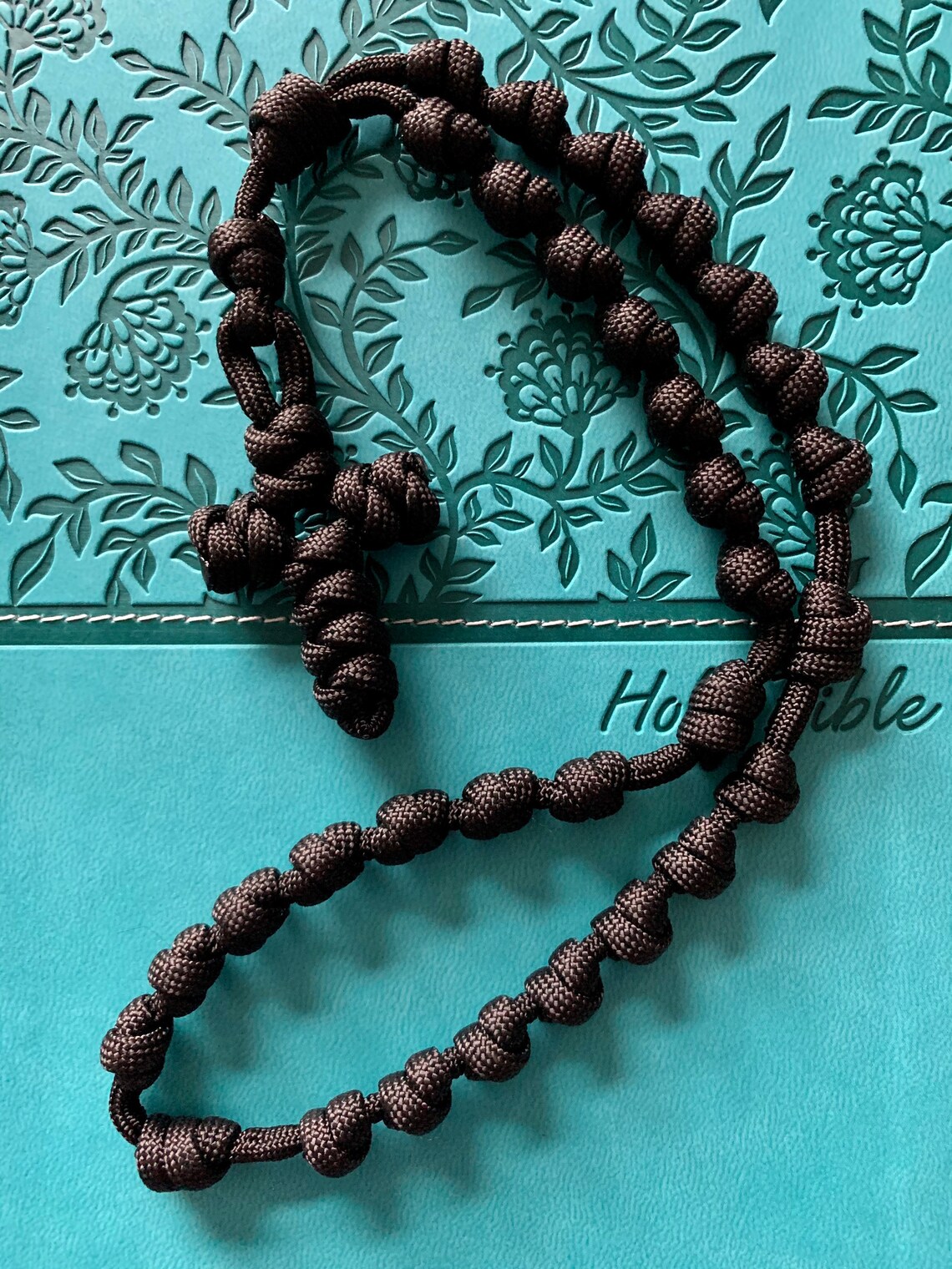Solid Black Anglican Rosary Rope for the Simpleton all 550 | Etsy