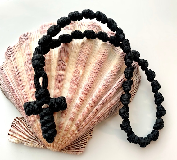 Black Eastern Orthodox Prayer Rope Chotki 33 Barrel Knots 550 - Etsy