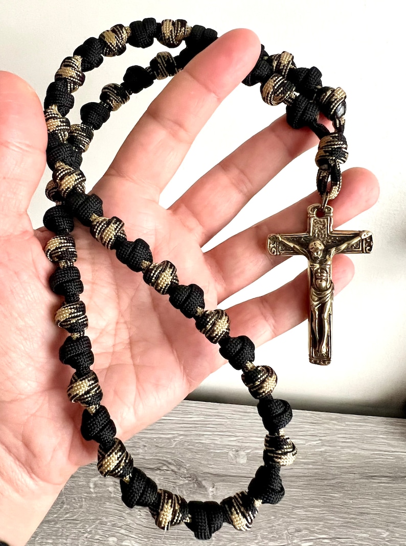 Double Rope #550 Paracord Prayer Rope Chotki 50 Barrel Knots. Solid ...