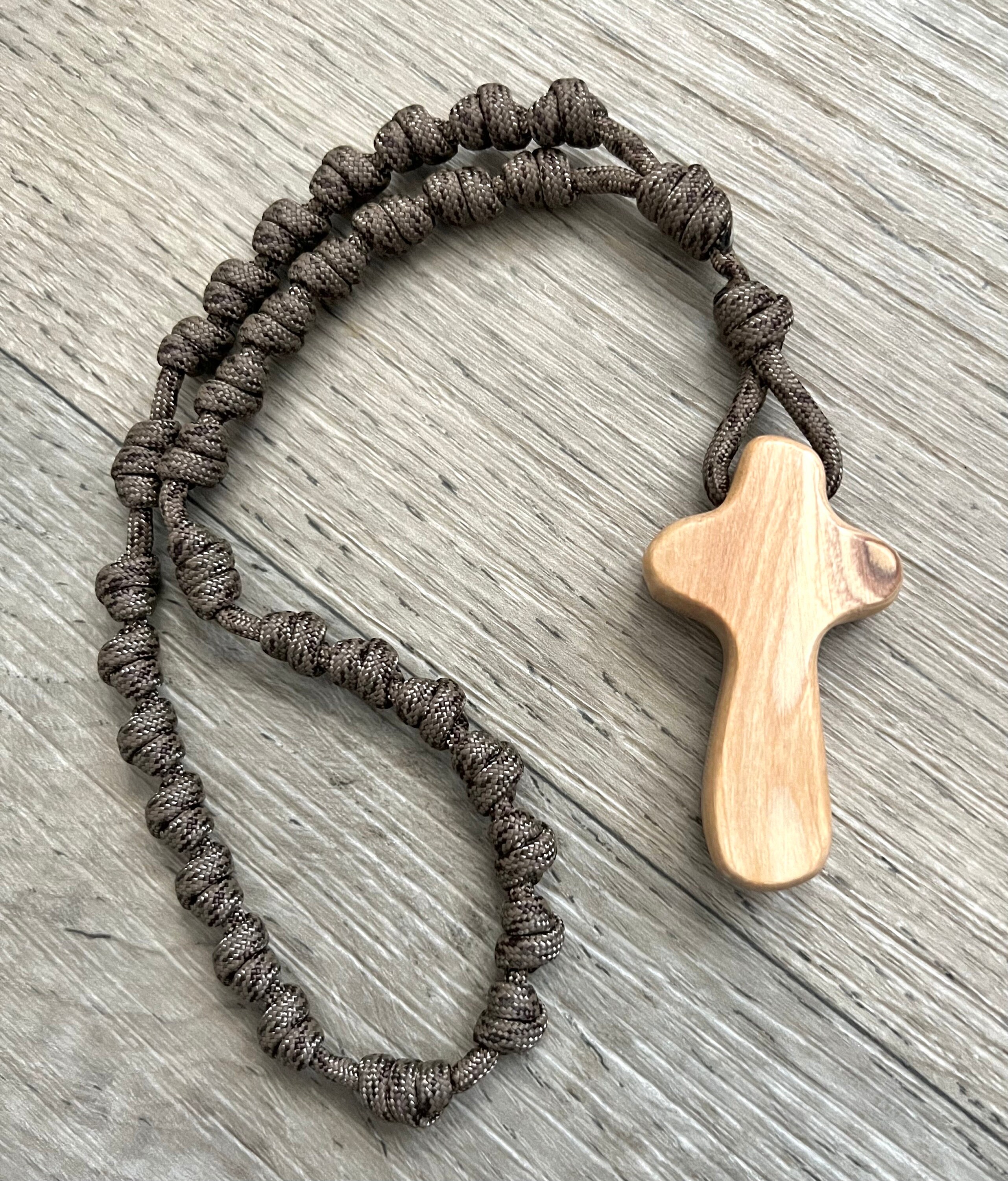 Holy Land Knotted Anglican Rosary Rope. Olive Wood 2.5 Inch - Etsy