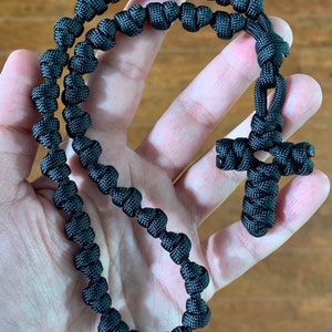 Black Eastern Orthodox Prayer Rope Chotki 33 barrel knots 550 | Etsy