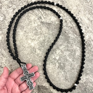 Large Black Eastern Orthodox Prayer Rope Chotki 100 Barrel Knots. 28 ...