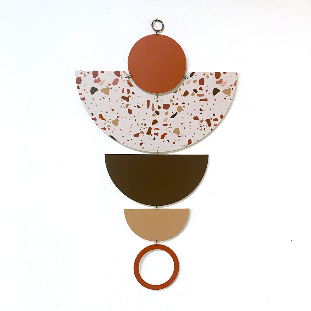 Wall Jewellery, Terrazzo Balance, Wall Hanging, Wall Mobile, Wall ...