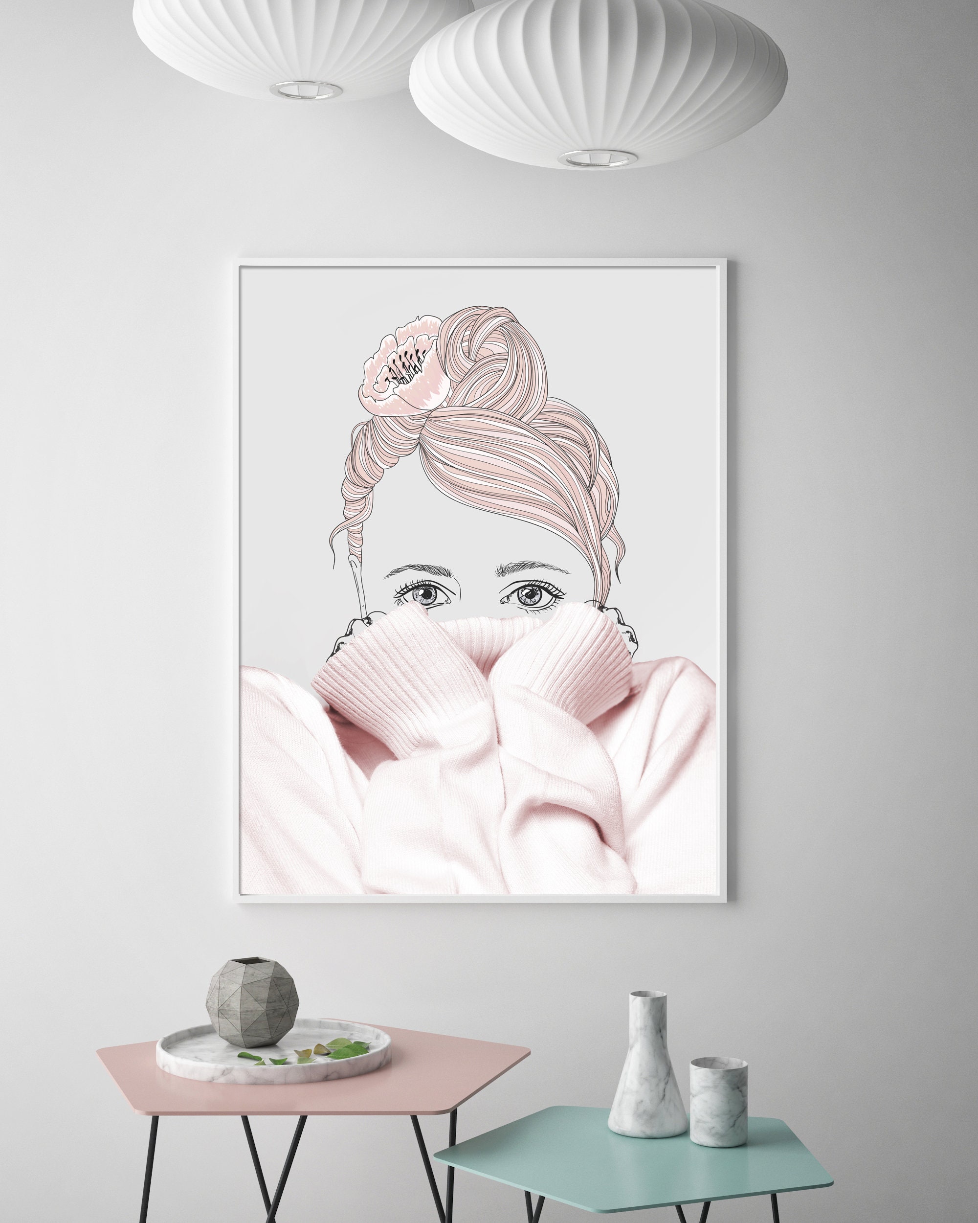 You Make Me Blush PRINTABLE Posters Scandinavian Style | Etsy
