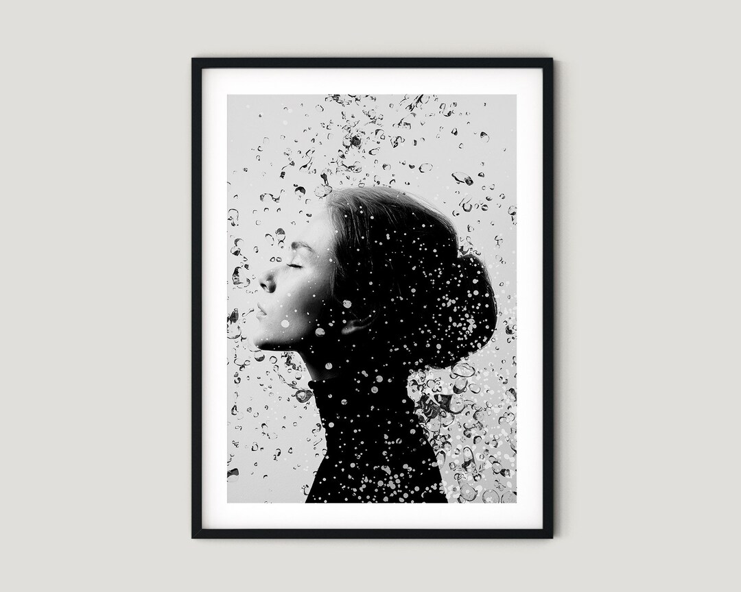 Profile Girl - PRINTABLE Posters Scandinavian Style Modern Prints, Home ...