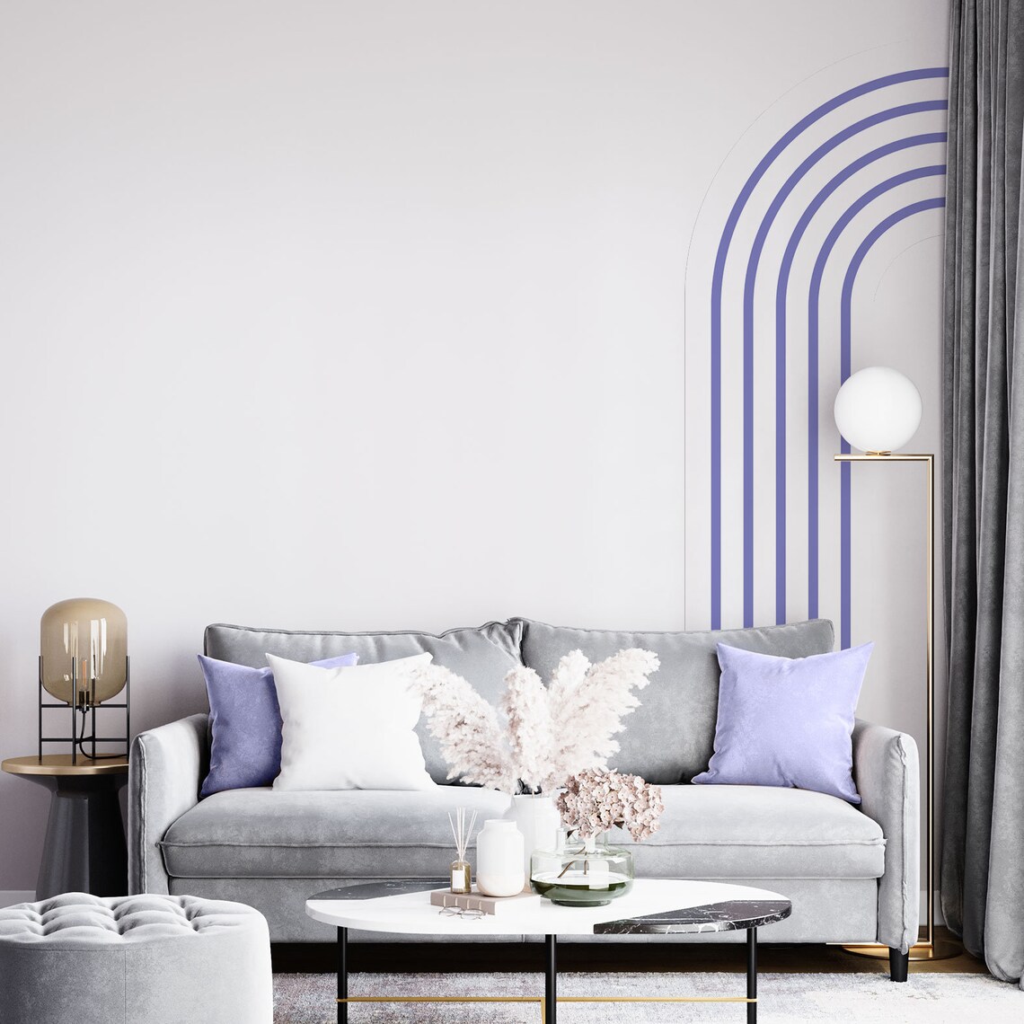 Geometric Wallpaper Sticker Easy DIY Apply Paper Free Peel and - Etsy