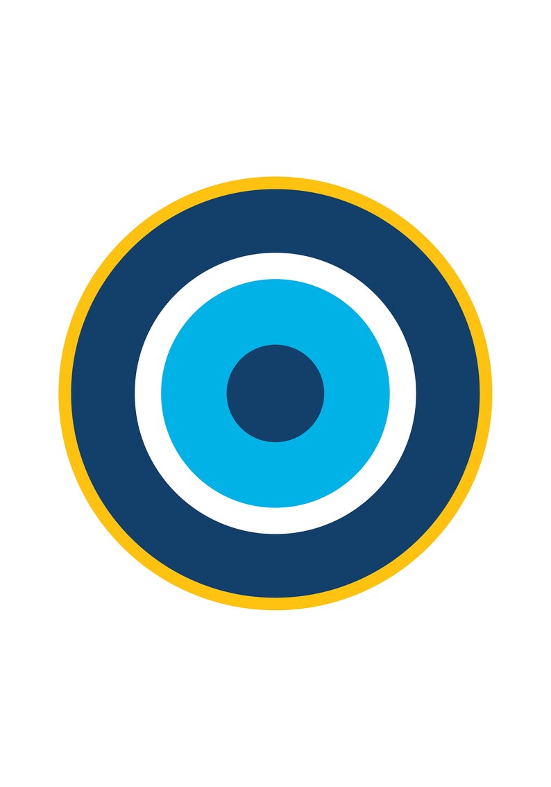 Blue Eye, PRINTABLE, Poster, Minimalist, Digital Download, Evil Eye ...