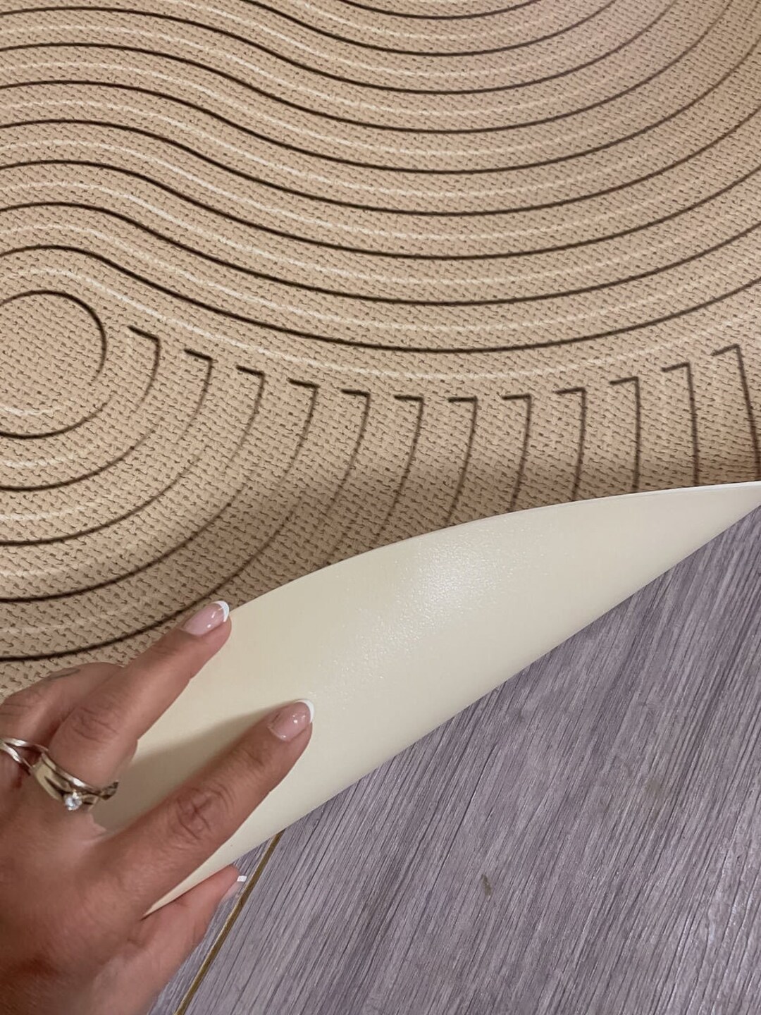 Zen, Geometric, Lines, Circle, Floor Mat, Decorative, Linoleum, Area ...