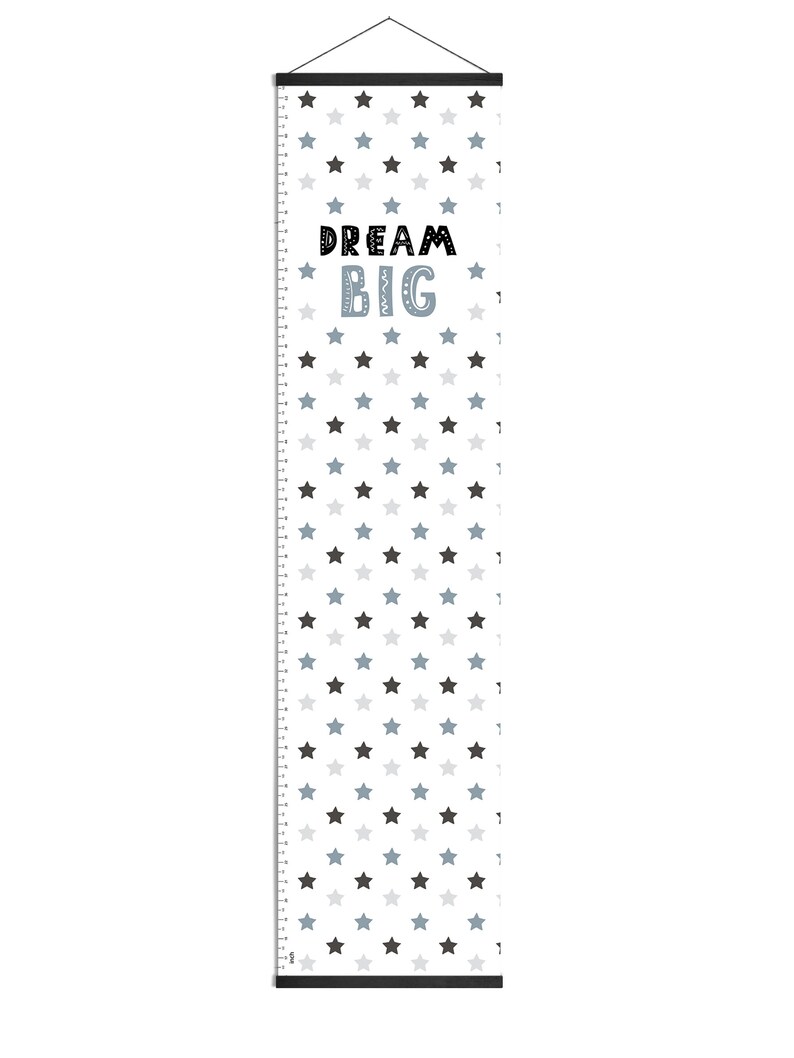 Stars Growth Chart Nursery Art Height Ruler Height Chart | Etsy