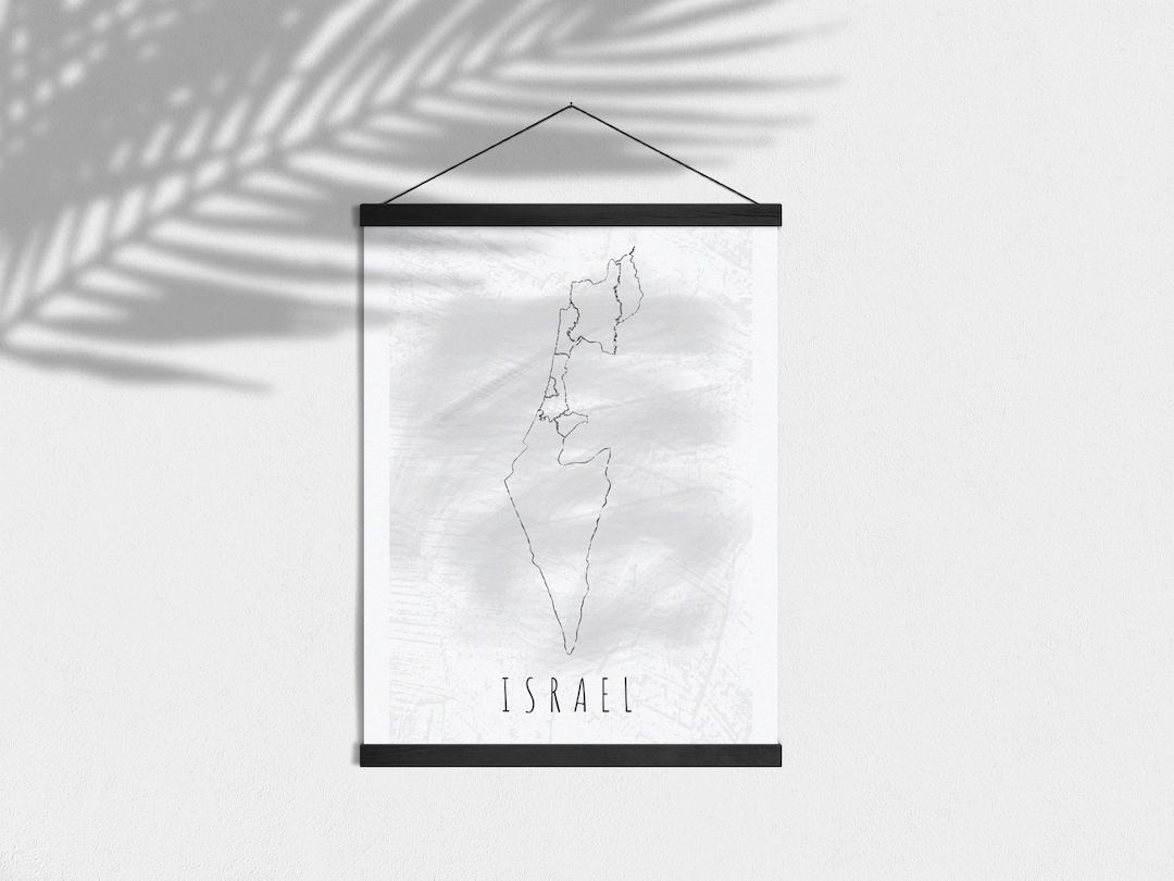 ISRAEL - PRINTABLE Poster Typography Print, Home Decor Minimalist ...