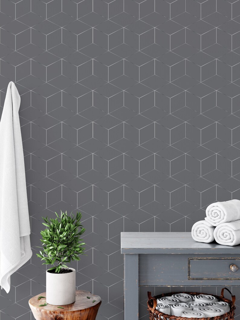 Sticker Wallpaper Easy DIY Apply Paper Free Peel and Stick | Etsy