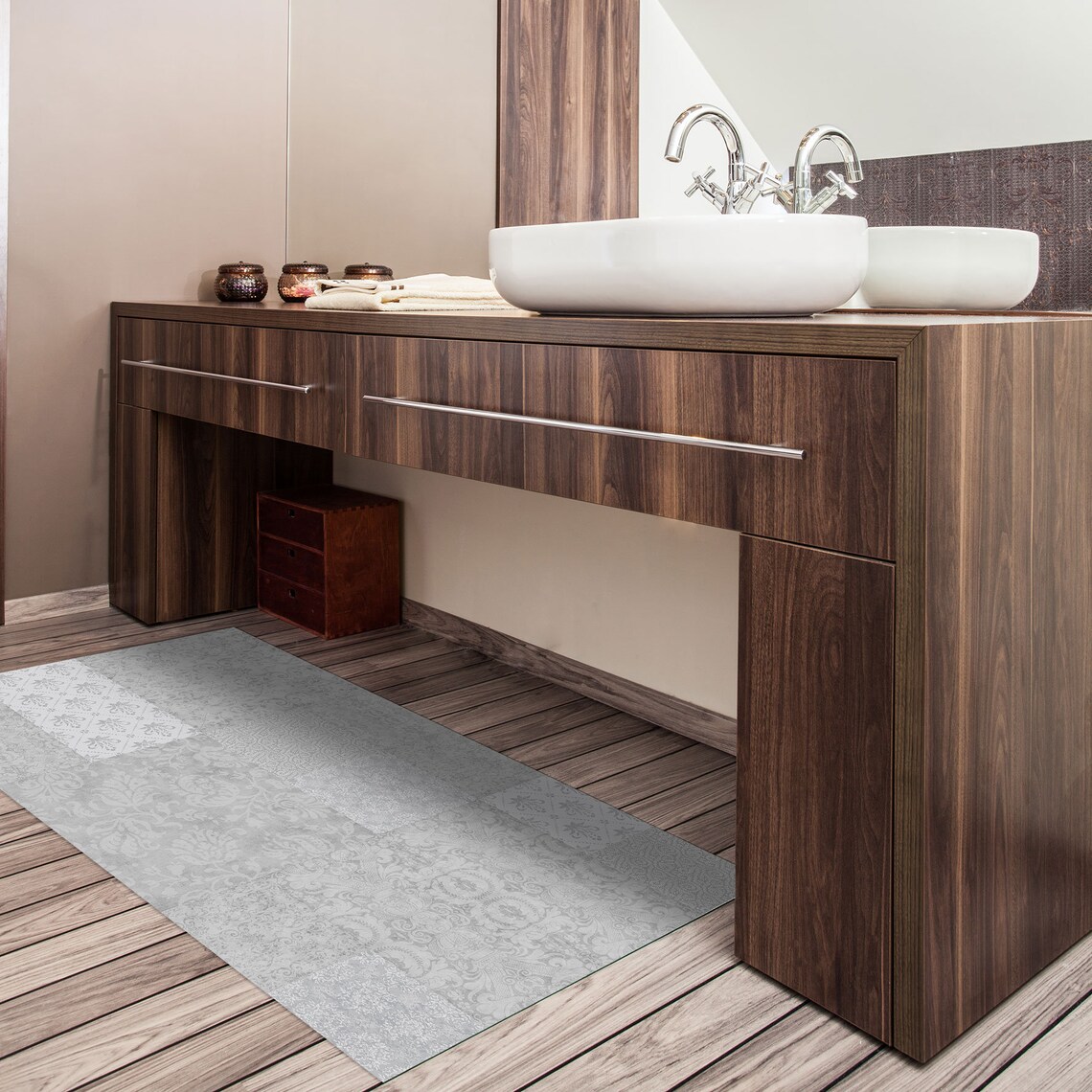 Vinyl floor mat Rug Bedroom carpet Linoleum area rug | Etsy