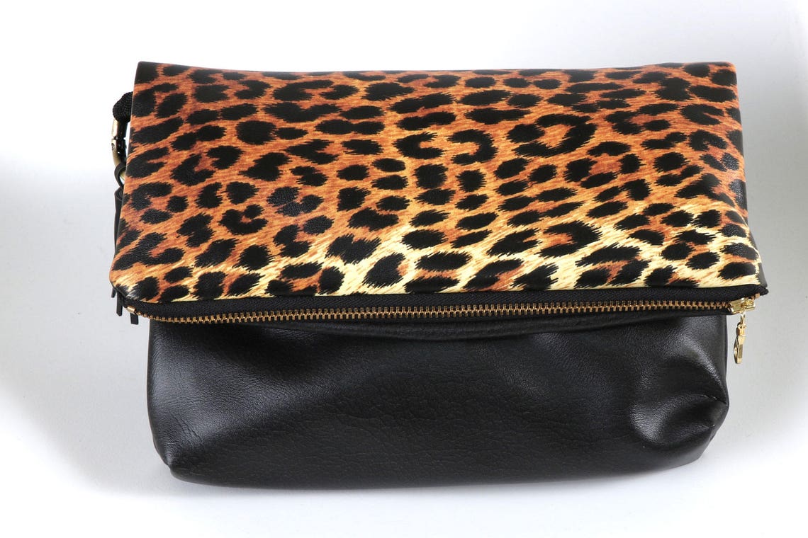 Leopard Skin Texture Hand Bag Evening Bag Fashion Unique - Etsy