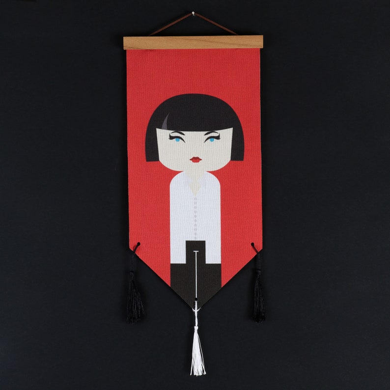 Pulp Fiction Flag banner Flag wall hanging Wall decor Wall | Etsy