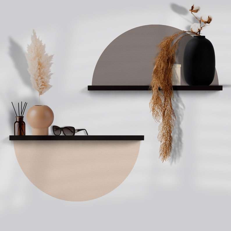 2 Halfs Circle Wallpaper Stickers Easy DIY Apply Paper Free | Etsy