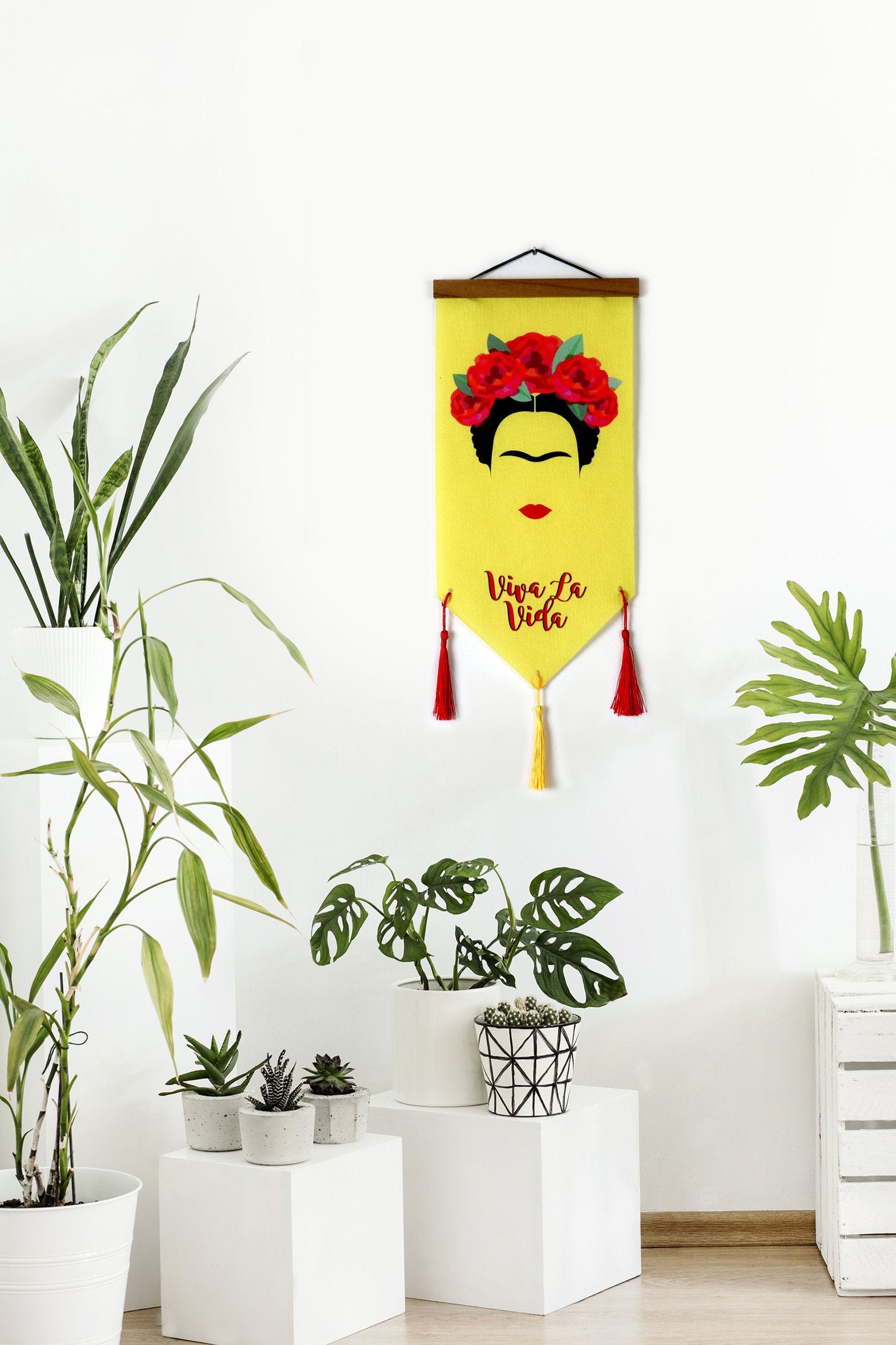 Yellow, Flag Banner, Flag Wall Hanging, Wall Decor, Wall Hanging, Wall ...