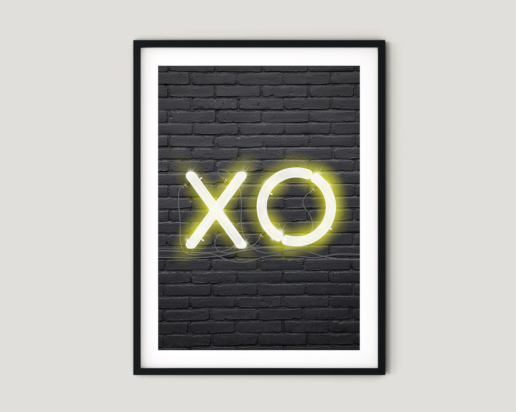 Neon XO PRINTABLE Poster Typography Print Home Decor - Etsy Canada