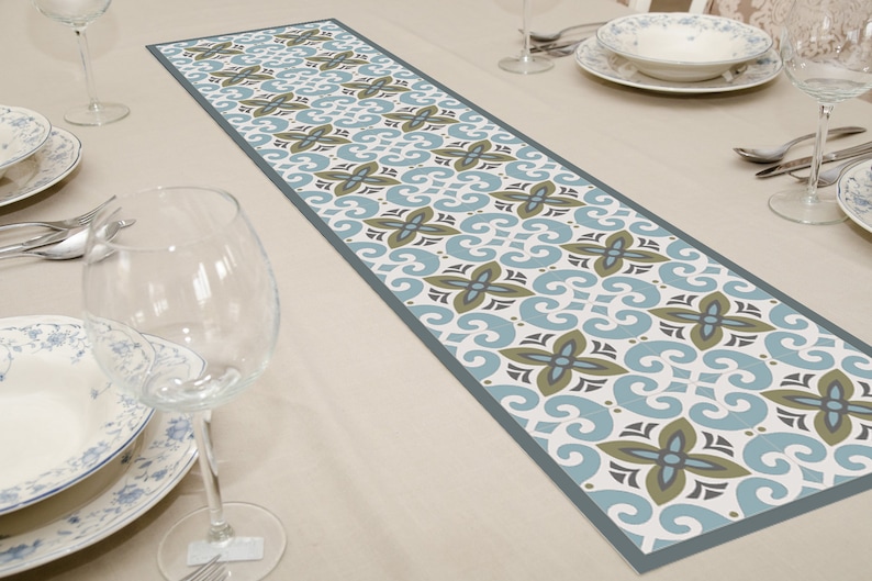 Heat Resistant Table Runner Placemats Geometric Table Runner - Etsy