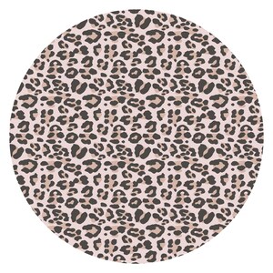 Leopard, Boho Chic, Round Rug, Hand Drawn Pattern, Floor Mat ...