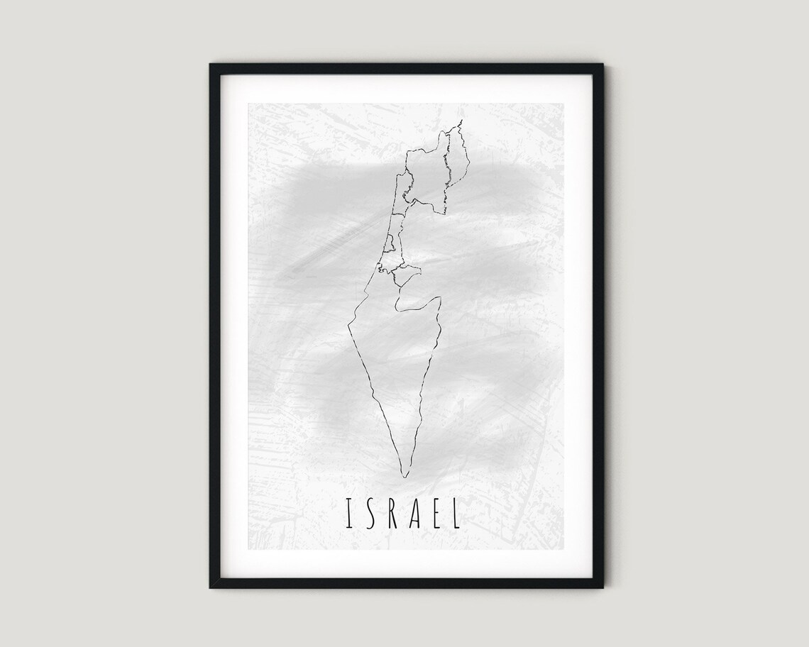ISRAEL PRINTABLE Poster Typography Print Home Decor | Etsy